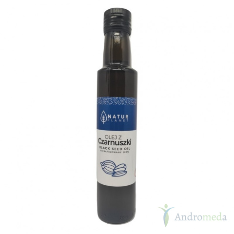 Olej z czarnuszki tłoczony na zimno nierafinowany 250 ml Natur Planet - Bio sklep Andromeda